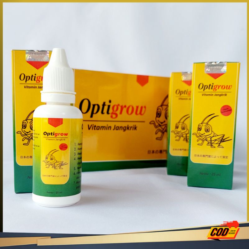 Jual ORIGINAL OPTIGROW 25 ML MULTIVITAMIN JANGKRIK | Shopee Indonesia