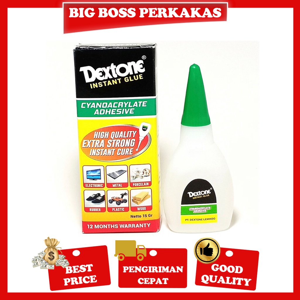 Jual LEM DEXTONE INSTANT GLUE 15 GR - LEM KOREA - LEM TETES INSTANT ...