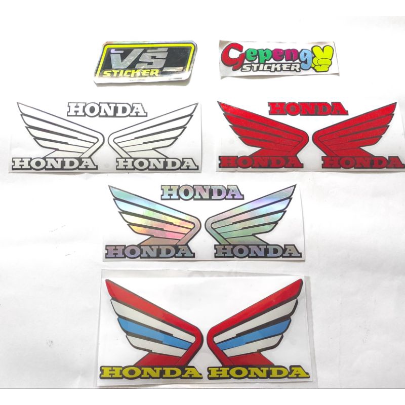 Jual Sticker cutting SAYAP MOTOR HONDA HOLOGRAM THAILAND THAILOOK MURAH ...