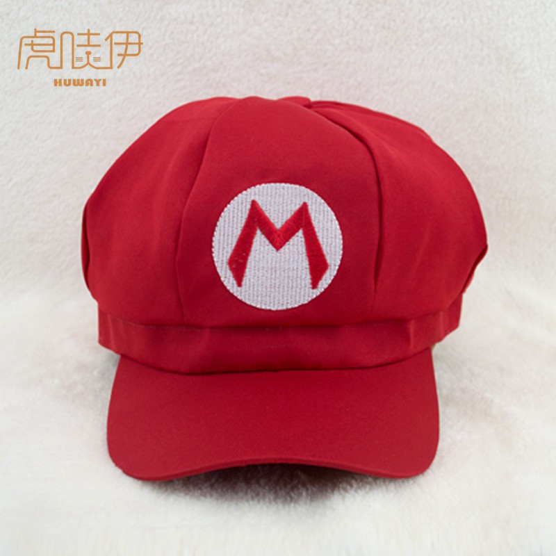Jual TSMB topi super mario bros hat cap baseball cosplay luigi merah ...