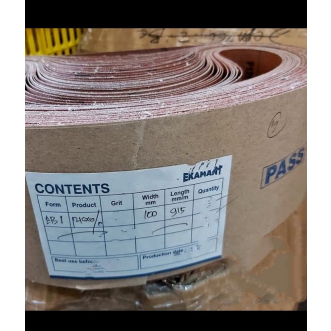 Jual Ekamant belt sander 100mm x 915mm amplas 915 x 100 mm | Shopee ...