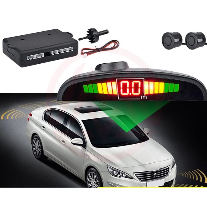 Jual PARKING SENSOR PARKIR SENSOR 2 TITIK + LCD RADAR UNIVERSAL SEMUA ...