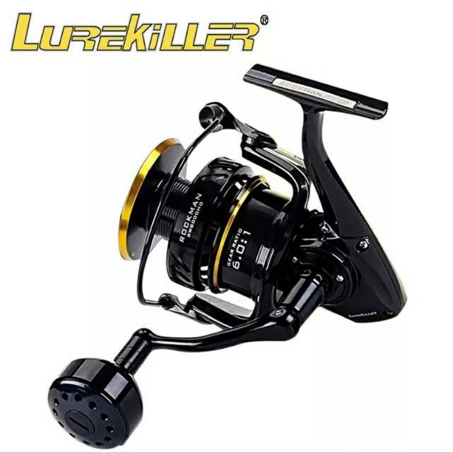 Jual LUREKILLER ROCKMAN FULL METAL SPINNING REEL POPPING REEL JIGGING ...