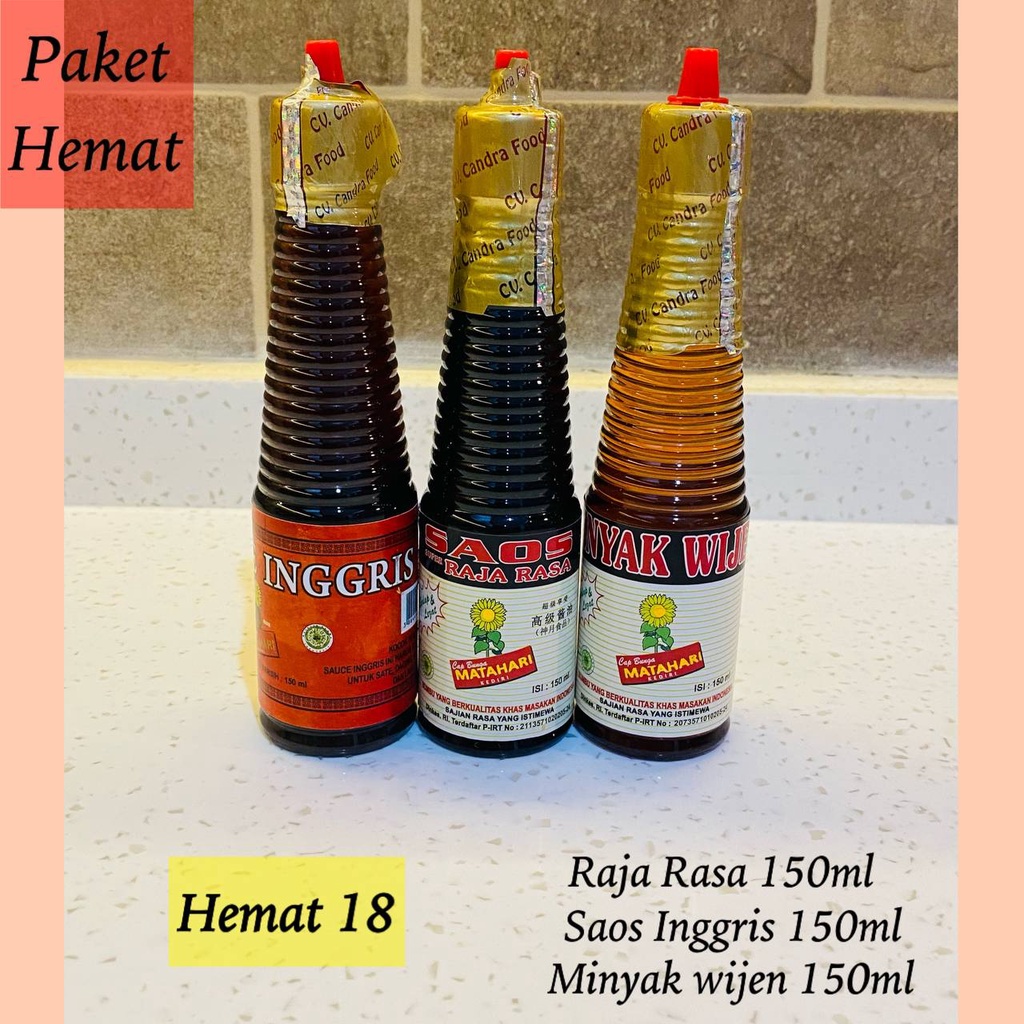 Jual PAKET HEMAT 18 | CAP BUNGA MATAHARI | HALAL (3 BOTOL) | Shopee ...