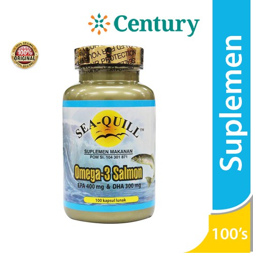 Jual SEA QUILL OMEGA-3 SALMON 100`S/EPA/DHA/Kolesterol/Daya Ingat/Daya ...