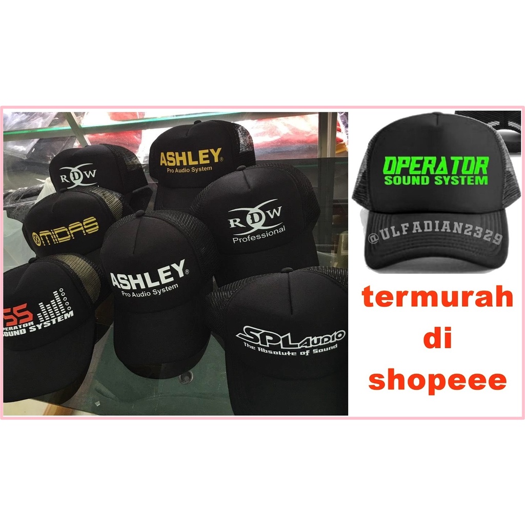 Jual TOPI sound system audio crew operator midas rdw ashley allen&heath ...