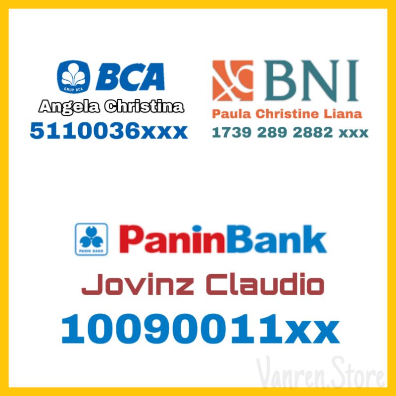 Jual Stiker Rekening WhatsApp | Shopee Indonesia