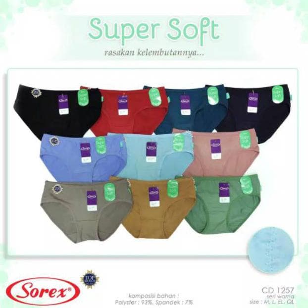 Jual Sorex Celana Dalam Wanita CD 1257 Super Soft Grosir dan Ecer | Shopee Indonesia
