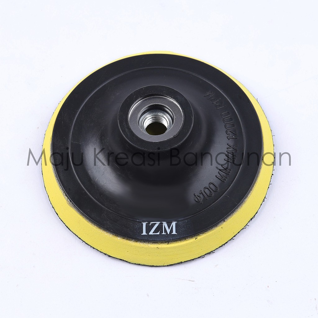 Jual Tatakan Amplas Bulat 4 Inch Inci Gerinda Tangan Tempel Perekat ...