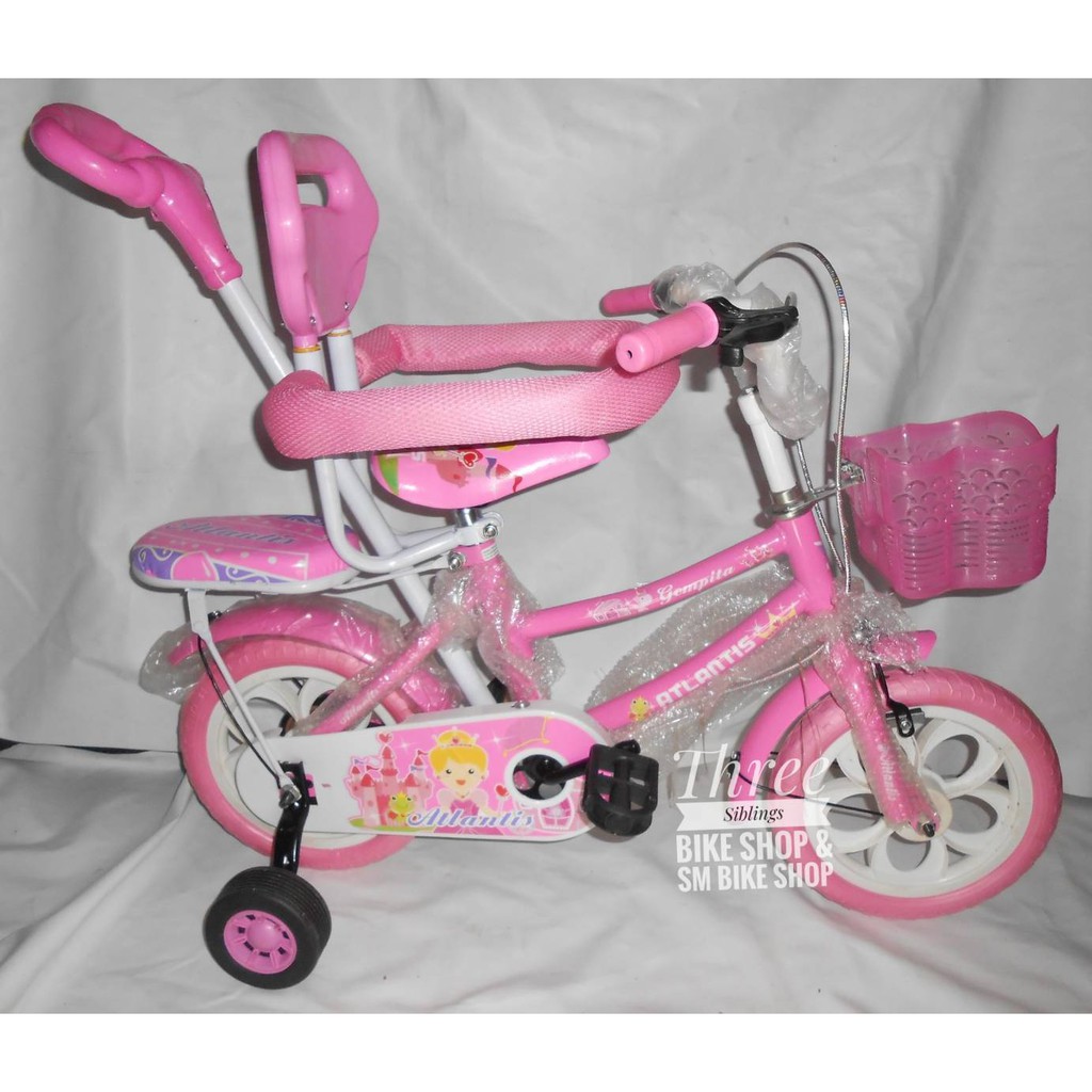 Jual SEPEDA ANAK ATLANTIS GEMPITA 12 inch WARNA PINK | Shopee Indonesia