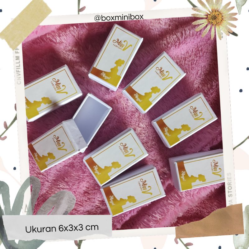 Jual Hard Box Mini ukuran 6x3x3 cm untuk botol parfum ukuran kecil ...