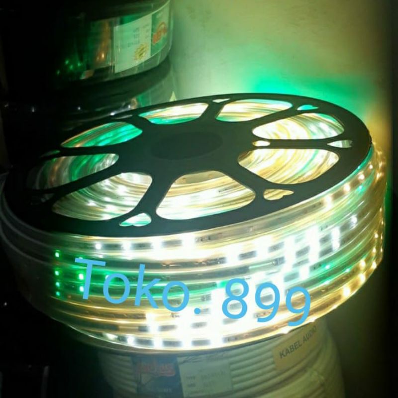 Jual LAMPU LED STRIP SELANG RGB 220V 1ROLL 100 METER | Shopee Indonesia