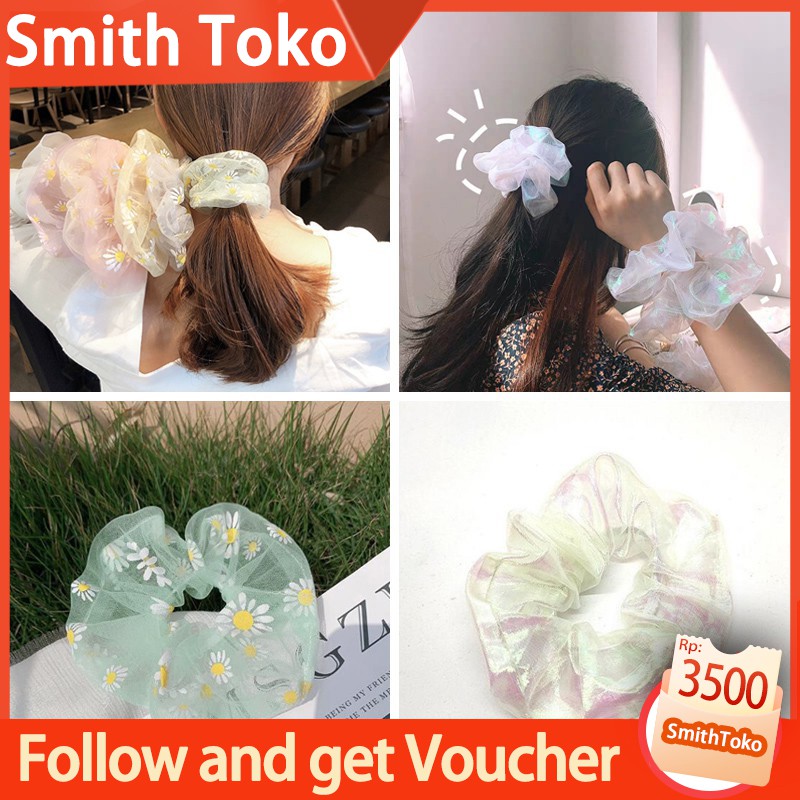 Jual Scrunchie / ikat rambut / kuncir rambut jumbo/impor ikat rambut ...