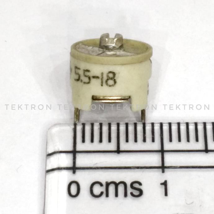 Jual Trimmer 18pF (5.5-18) variable capacitor varco ceramic vc keramik ...