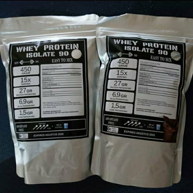 Jual Susu Protein Whey Protein Isolate 90 450 gram Debm Keto WPI 90 ...