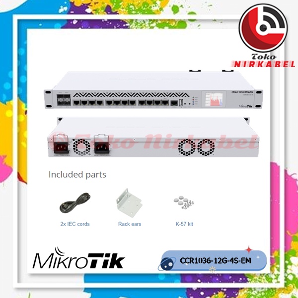 Jual MikroTik CCR1036-12G-4S-EM | CCR 1036 12G 4S EM | CCR1036 12G 4S ...