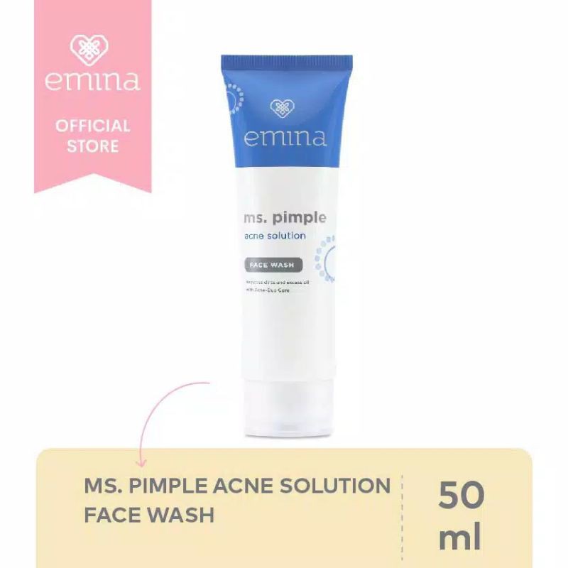 Jual Emina Ms. Pimple Acne Solution Face Wash 50ml | Shopee Indonesia