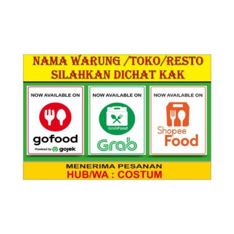Jual stiker set gofood | Shopee Indonesia