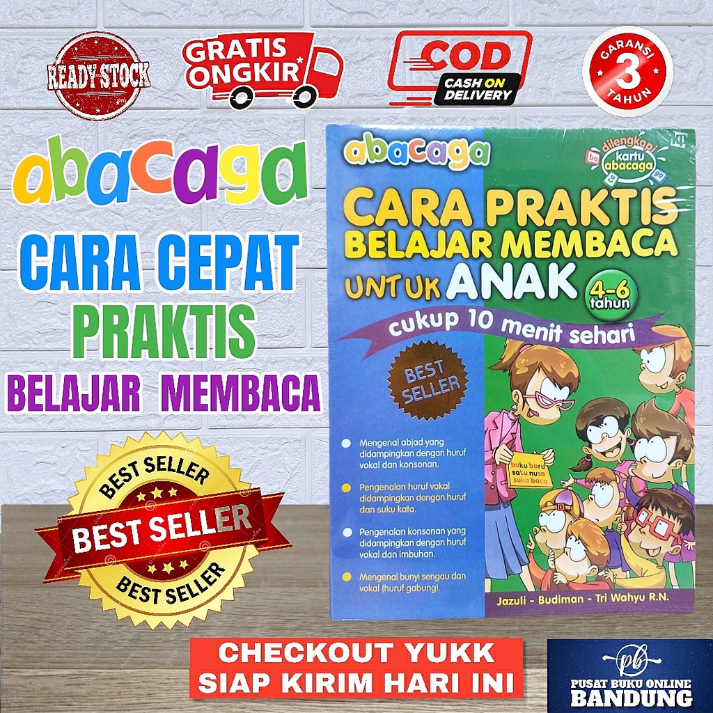 Jual ABACAGA CARA PRAKTIS BELAJAR MEMBACA UNTUK ANAK CUKUP 10 MENIT ...