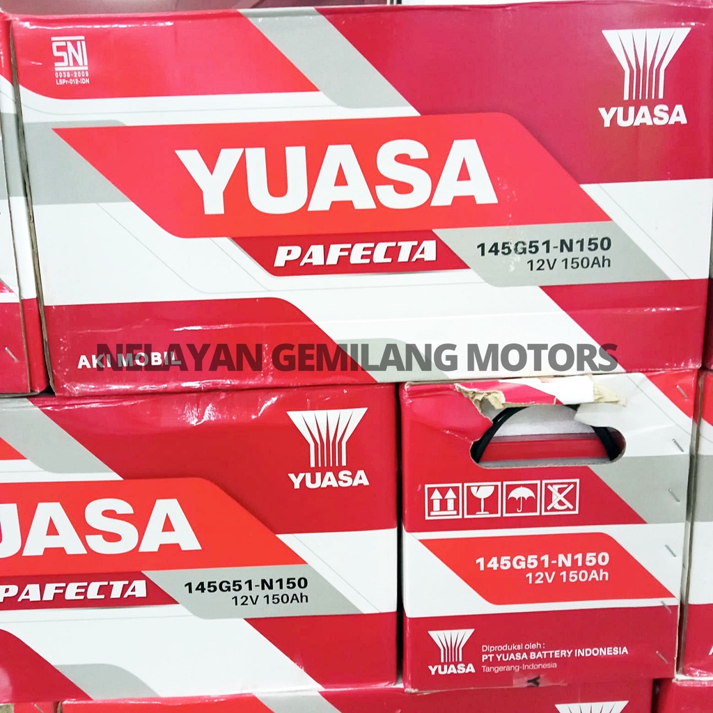 Jual AKI YUASA PAFECTA ASLI tipe N150 (145G51) BASAH | Shopee Indonesia