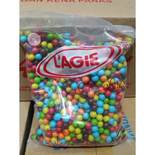 Jual Coklat lagie kiloan golden city mini warna warni isi biskuit ...