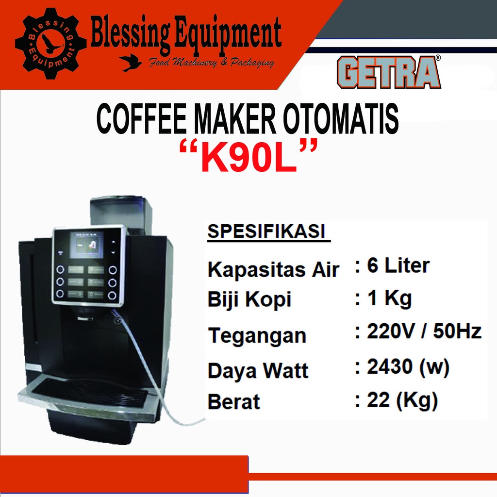 Jual MESIN KOPI ESPRESSO GETRA K90L COFFEE MAKER OTOMATIS K 90L ORIGINAL | Shopee Indonesia