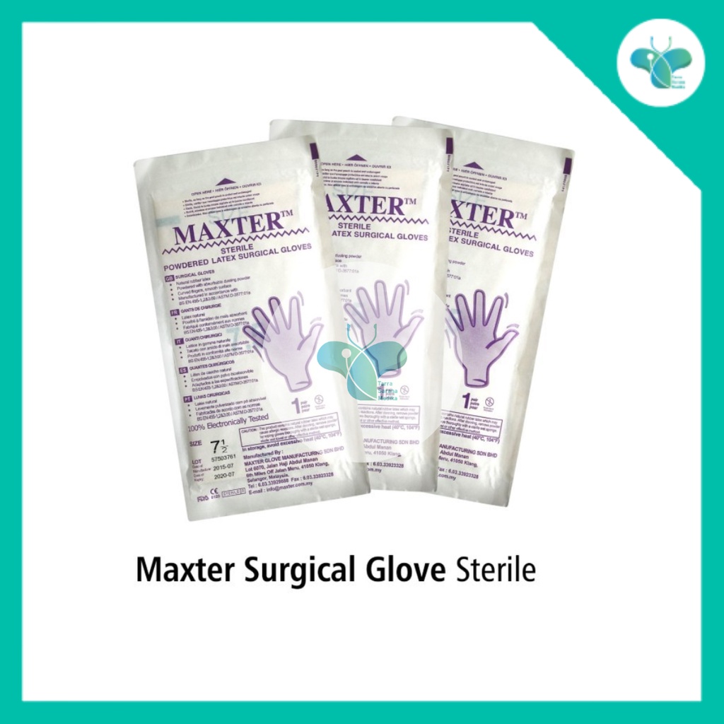 Jual Maxter / Altamed Sarung Tangan Steril /Pack isi 2 (Sepasang ...