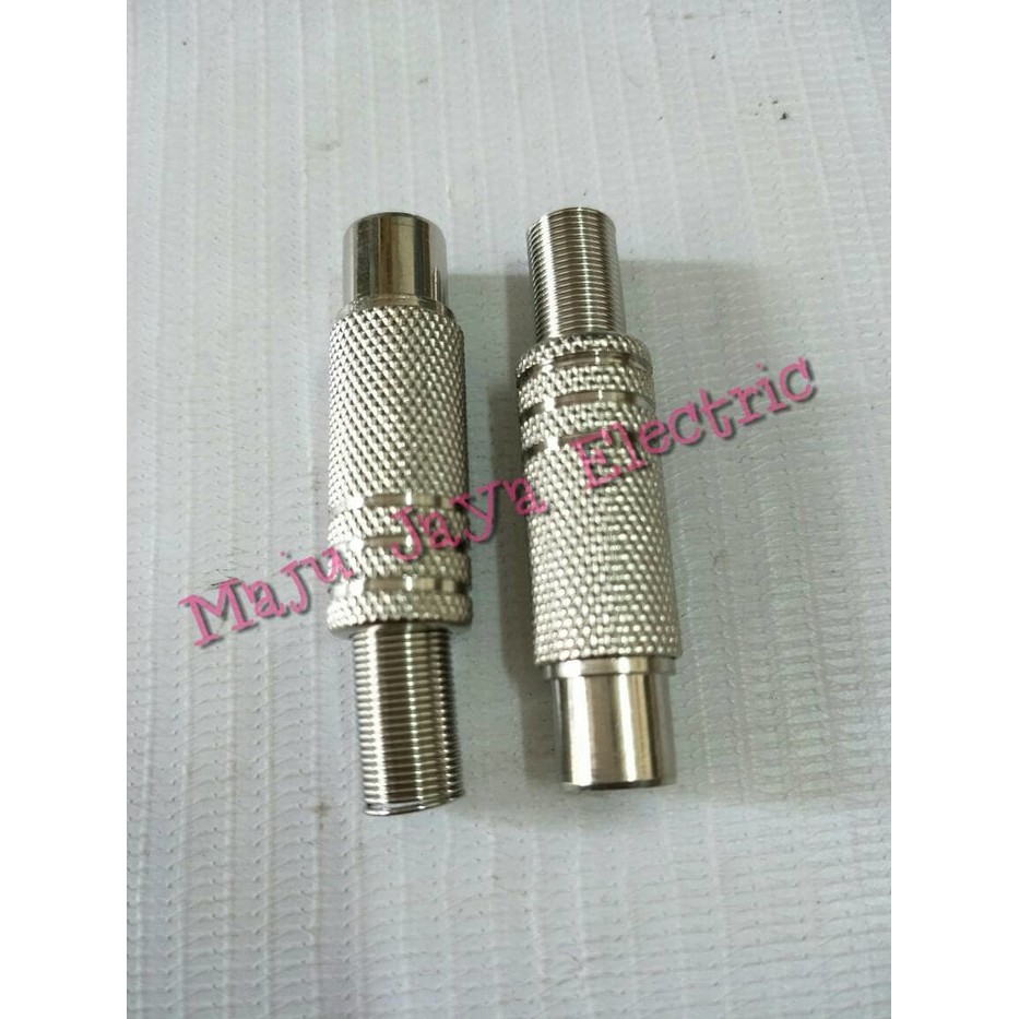 Jual Jack Connector/Konektor Jak/Colokan Antena Antenna TV Besi Jantan ...