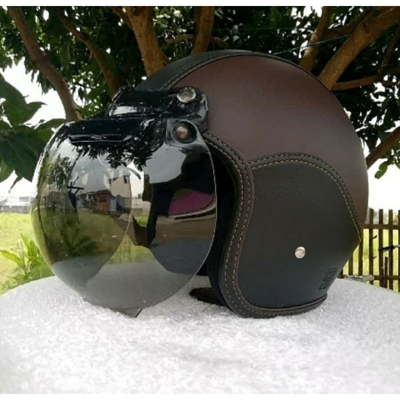 Jual helm bogo kulit | Shopee Indonesia