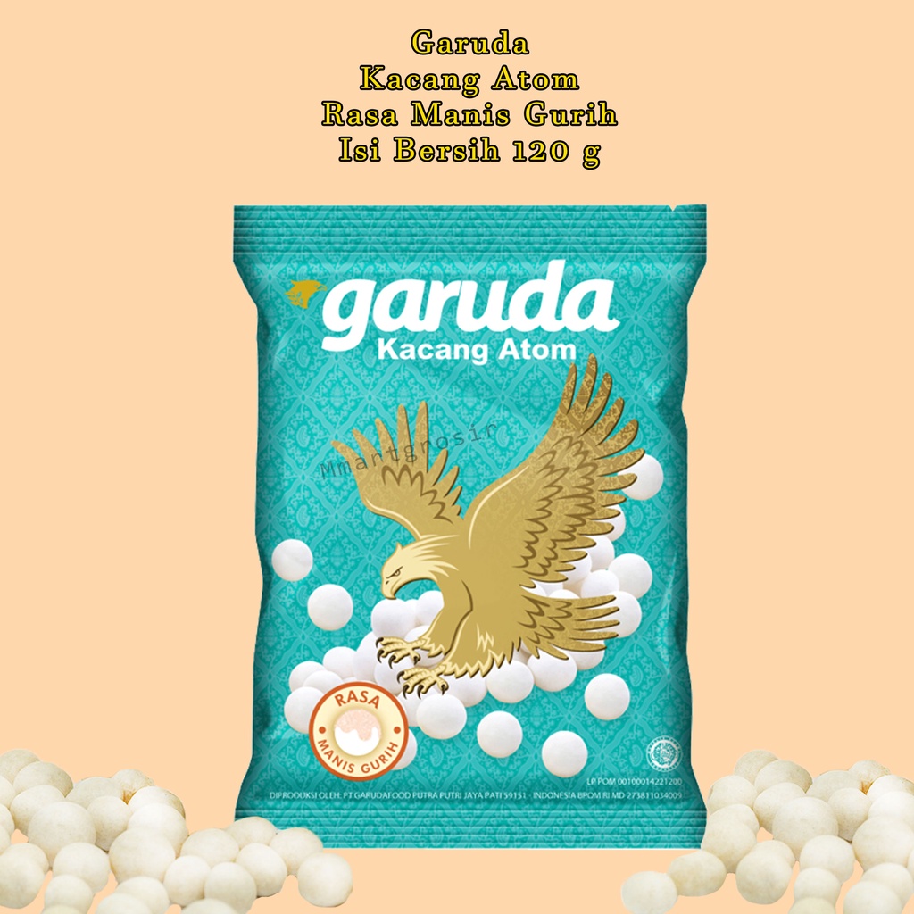 Jual Kacang Garuda / Kacang Atom / Rasa Manis Gurih / Isi Bersih 120 g ...