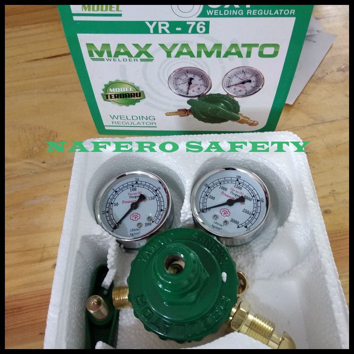 Jual Regulator Las Oksigen Max Yamato Tabung Gas Oxygen Welding ORIGINAL | Shopee Indonesia