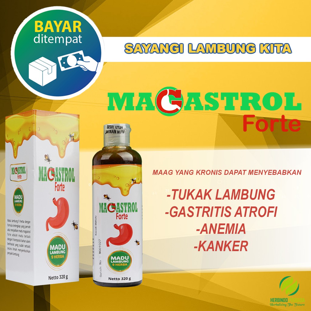 Jual Obat Asam lambung Maag Kronis Gerd Magastrol Forte Madu Herbal ...