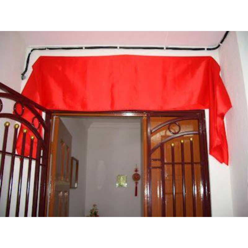 Jual ang cai meng cai kain merah pintu sembahyang peresmian toko nikah ...