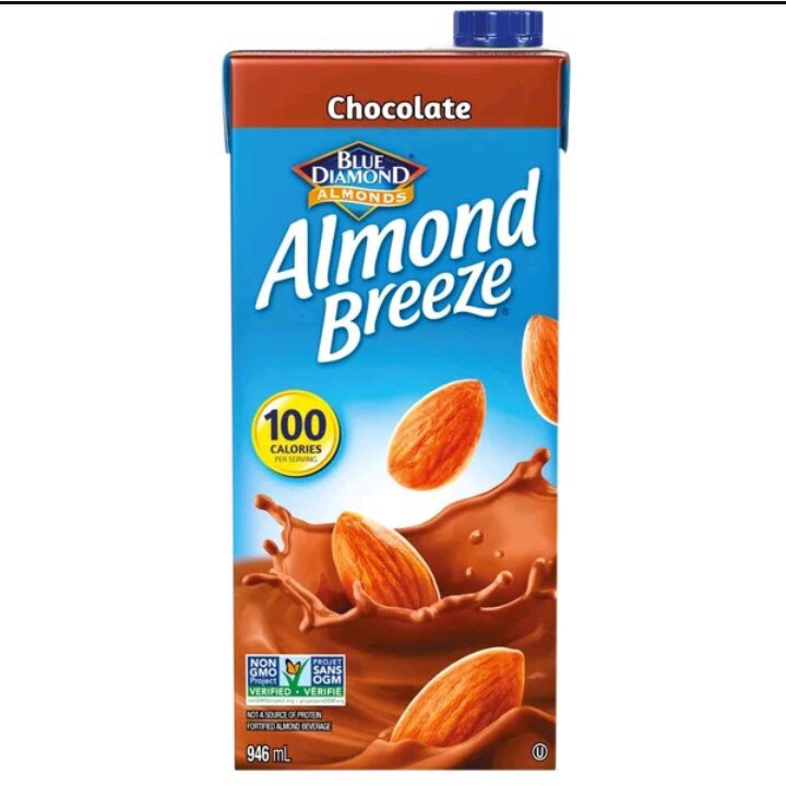 Jual Susu Almond Blue Diamond Almond Breeze Almond Milk Rasa Cokelat 946ml | Shopee Indonesia