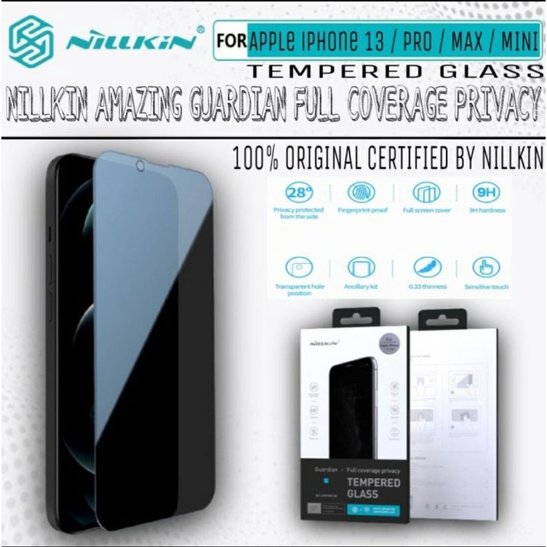 Jual Nillkin tempered glass spy guardian privacy iphone 13 mini 13 pro ...
