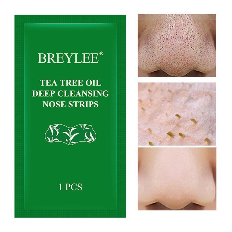 Jual [BPOM] BREYLEE Tea Tree Blackhead Mask Nose Strips - Masker Hidung ...