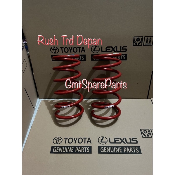 Jual coil spring per keong Rush Ultimo-Terios TRD Depan toyota asli ...