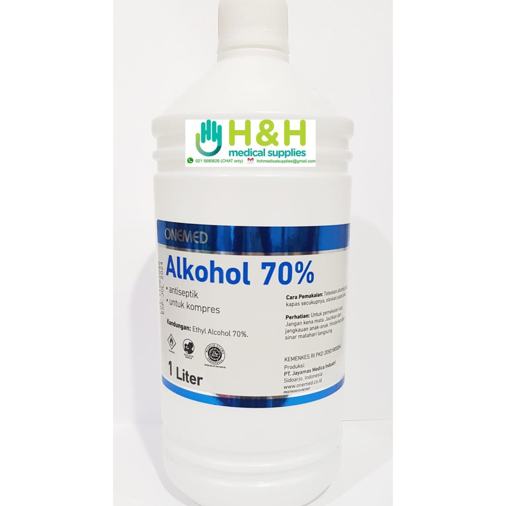 Jual Alkohol 70% 1 Liter / Alkohol 70% / Alkohol 1 Liter / Alkohol ...