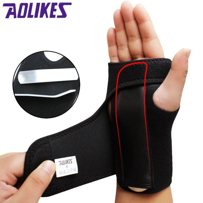 Jual AOLIKES Sarung Tangan Carpal tunnel syndrome Terapi Sakit Tangan ...