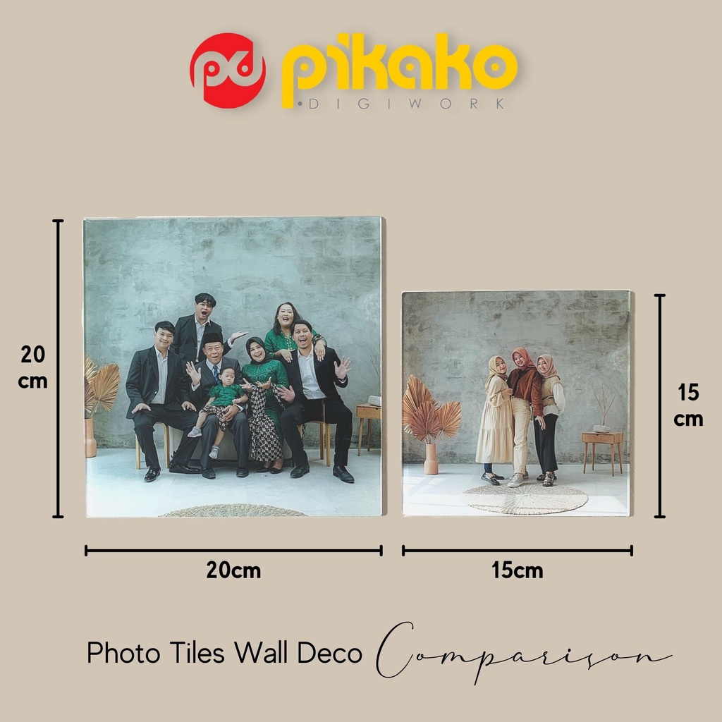 Jual Acrylic Photo Tiles Square Wall Deco Photopanels Panel | Foto ...
