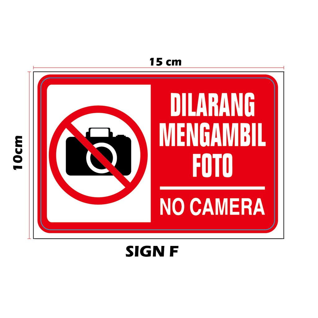 Jual METH STICKER SIGN LABEL PEMBERITAHUAN TANDA DILARANG MASUK STAFF ...