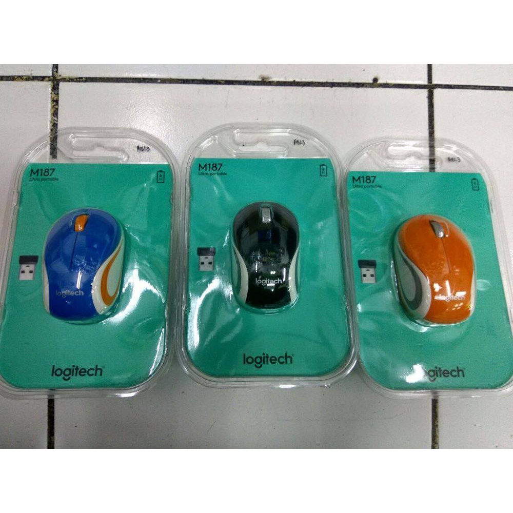 Jual LOGITECH WIRELESS MOUSE M187 ORIGINAL 100% | Shopee Indonesia
