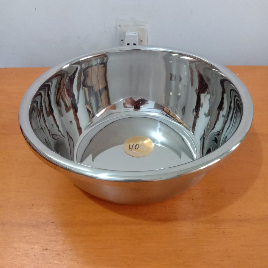 Jual Baskom stainless steel tebal diameter 30 cm kedalaman 10 - 12 cm ...