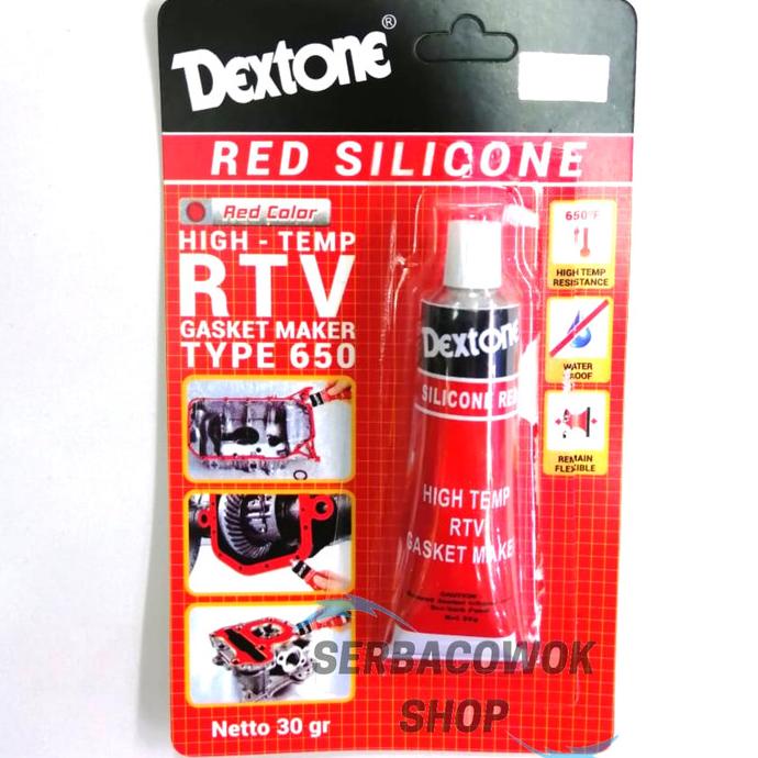 Jual lem red silicone/packing dextone kecil | Shopee Indonesia