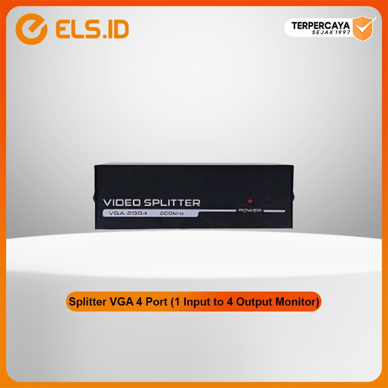 Jual Splitter VGA 4 Port (1 Input to 4 Output Monitor) | Shopee Indonesia