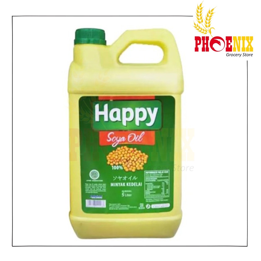 Jual Happy Soya Oil Minyak Goreng Kedelai 5 Liter | Shopee Indonesia