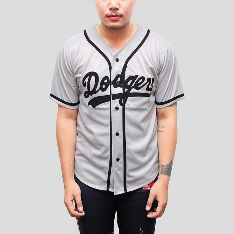 Jual kaos jersey baseball putih premium/baju baseball/kaos basball ...