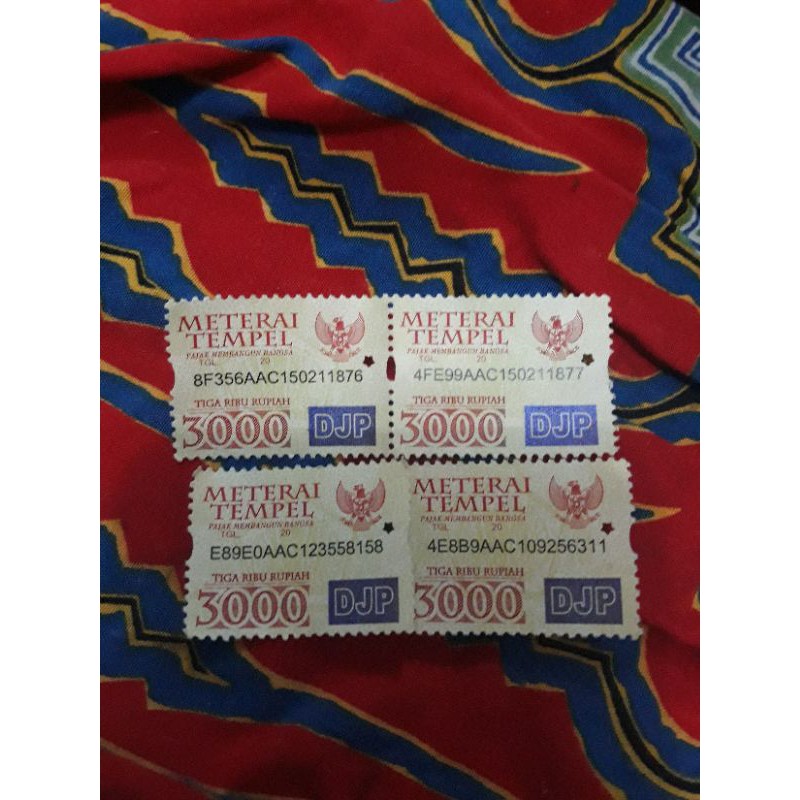 Jual materai 3000 original tahun 2009 -2014 | Shopee Indonesia