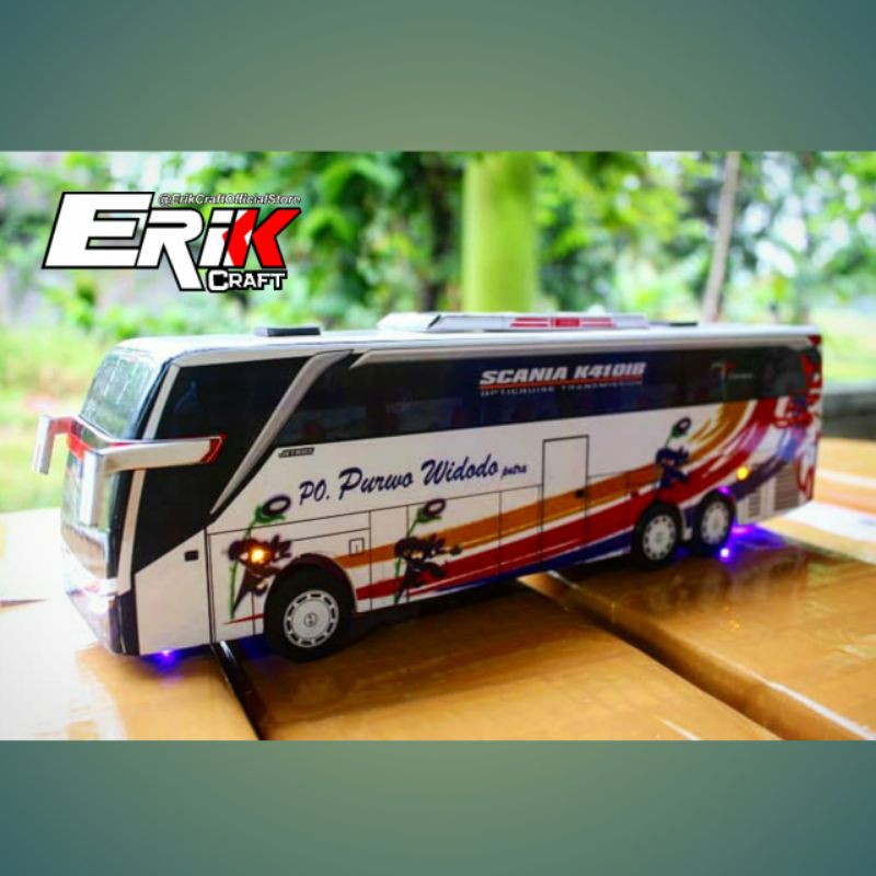 Jual Miniatur Bus Miniatur Bis Purwo Widodo Mobil Mainan Hadiah Kado ...