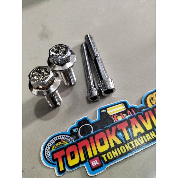 Jual Baut kaliper monoblok baut kerucut set motor Yamaha baut kaliper 4 piston yamaha | Shopee ...